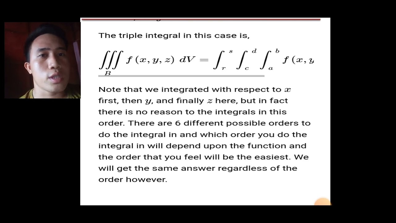 Triple integral ( Calculus 3) - YouTube