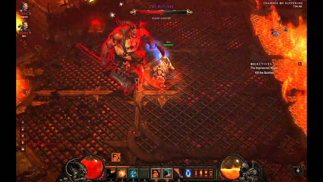 Diablo 3 Act 1 Final Boss The Butcher - YouTube