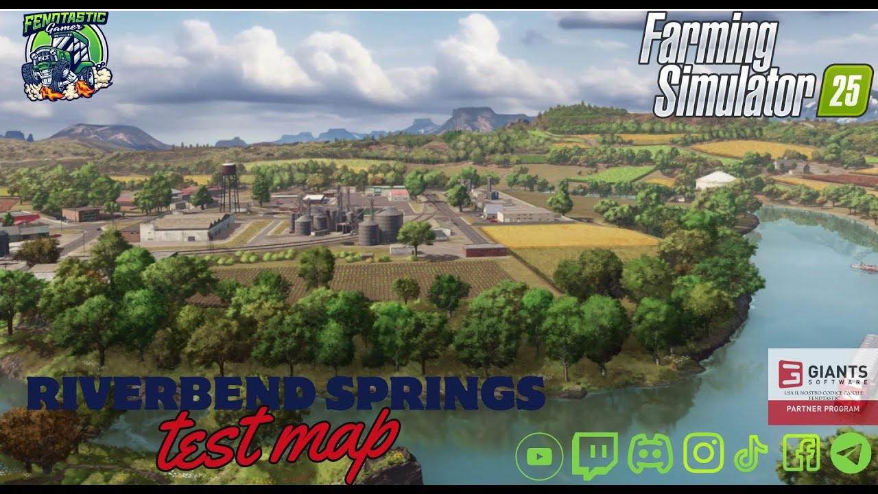TEST MAP - FARMING SIMULATOR 25 - RIVERBEND SPRINGS - YouTube