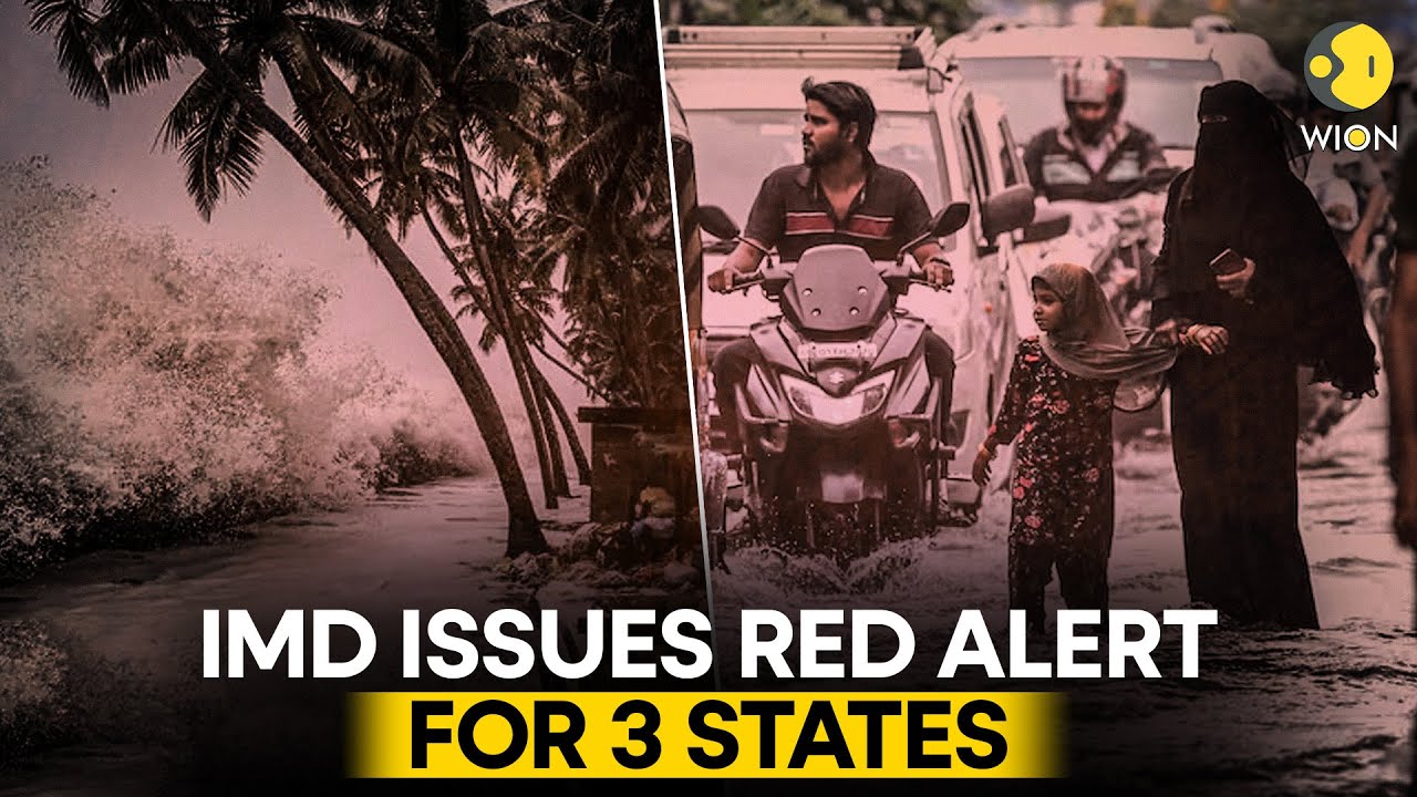 IMD issues red alert for three states as rainfall continues to disrupt ...