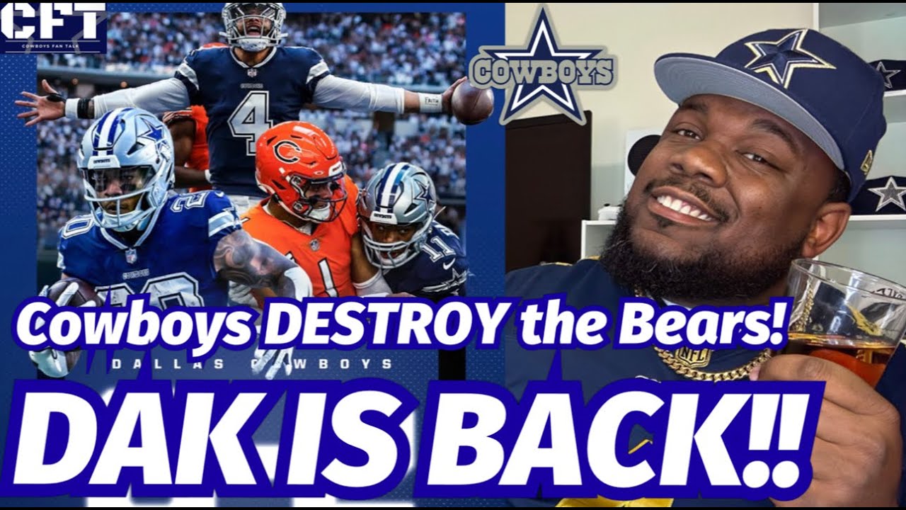 Cowboys DESTROY THE bears Drop 49 points!! The offense is BACK LIKE IT ...