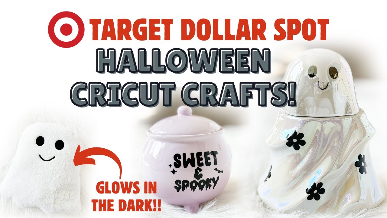 TARGET DOLLAR SPOT Cricut Crafts For HALLOWEEN, Beginner Friendly ...