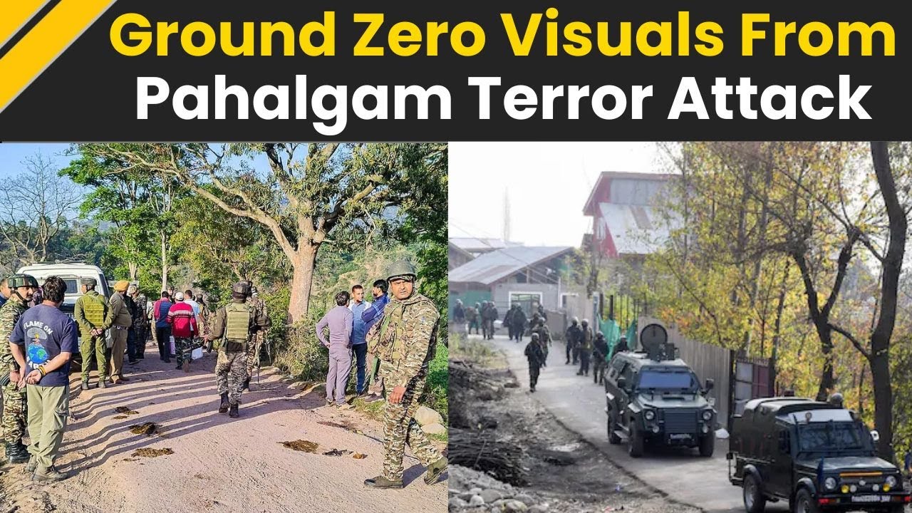 Jammu Kashmir Terror Attack: Ground Zero Visuals From Attack In Pahalgam, Several Tourists ...