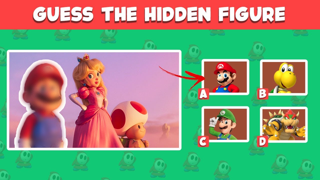 Guess the Hidden Figure | Super Mario Movie Quiz 2023 🏰⭐️🍄 - YouTube