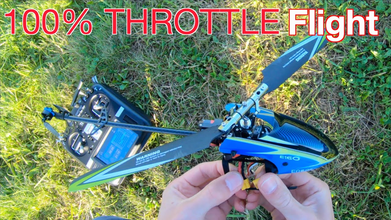 Eachine E160 3D Helicopter - 100% Throttle Curve Flight 😎🇸🇮 - YouTube