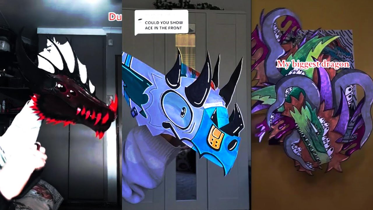 😱THE AMAZING Paper Dragon 🔥Puppet TikTok Compilation #13 - YouTube