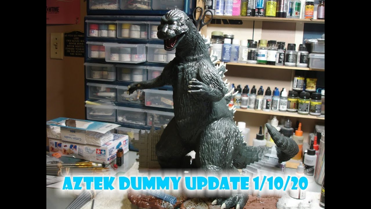 Aztek Dummy Update 1/10/20 - Polar Lights Godzilla! - Part 1 - YouTube