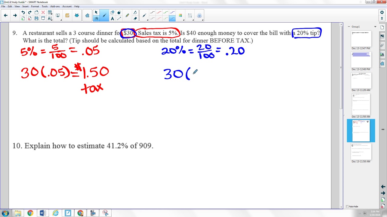 percent study guide 9 - YouTube