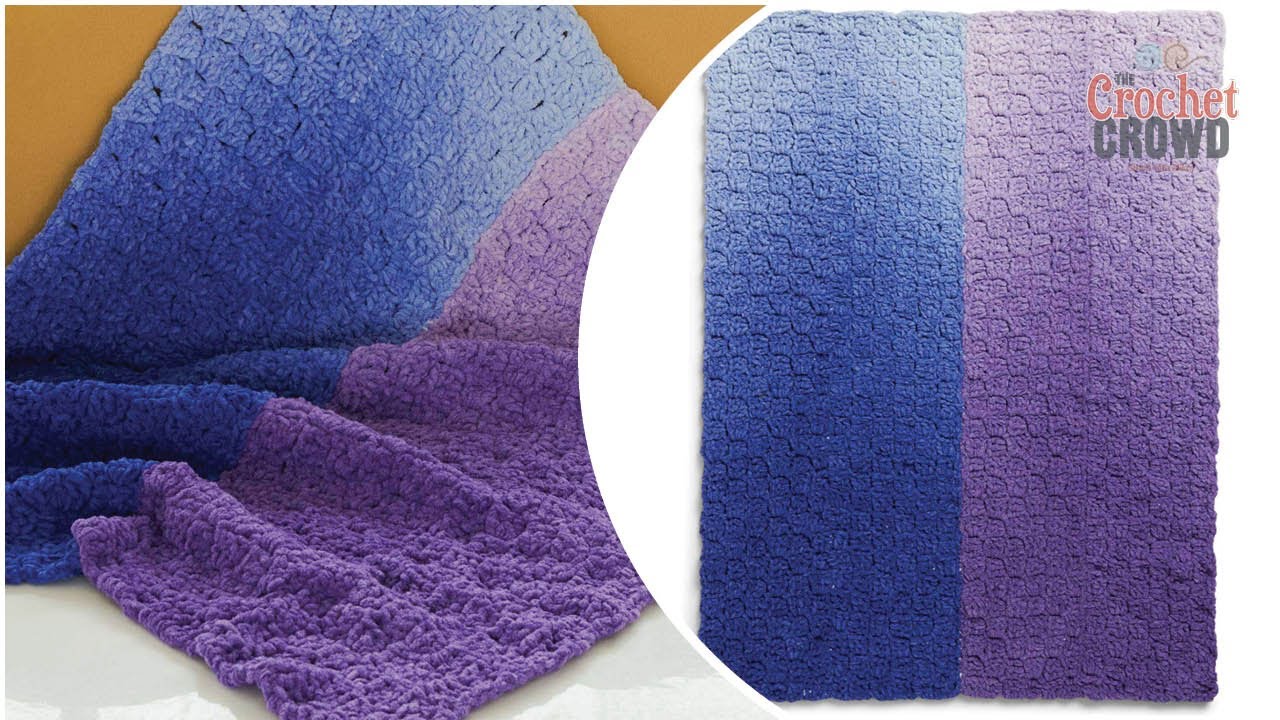 Left Hand: C2C Chevron Perfect Phasing Bernat Blanket - YouTube