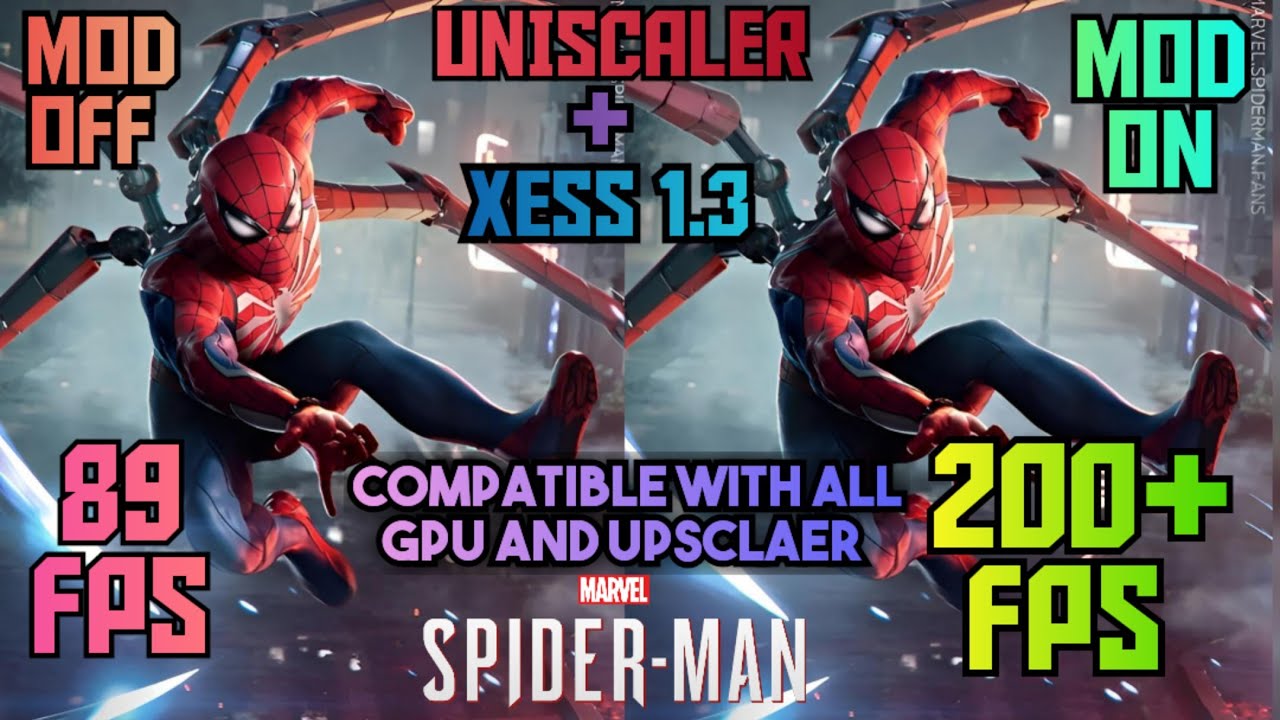 Spiderman Remastered uniscaler Fsr 3 + xess 1.3-deadly combo? - YouTube