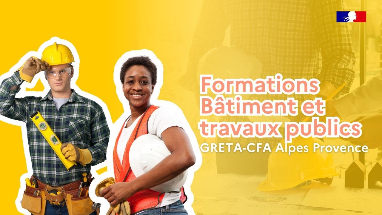 Formations Bâtiment et travaux publics | GRETA-CFA Alpes Provence - YouTube