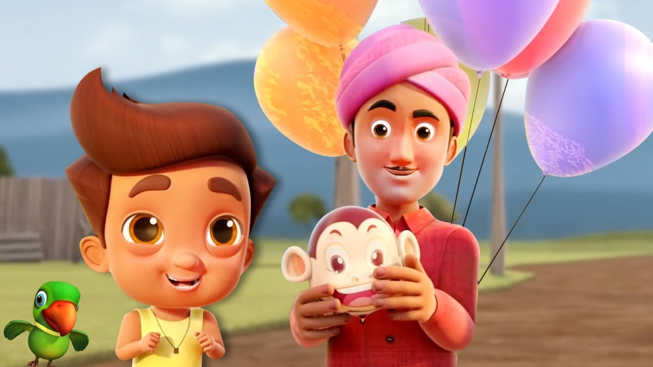 Gubbare Lelo Gubbare, गुब्बारे वाला, Nursery Rhymes in Hindi and ...