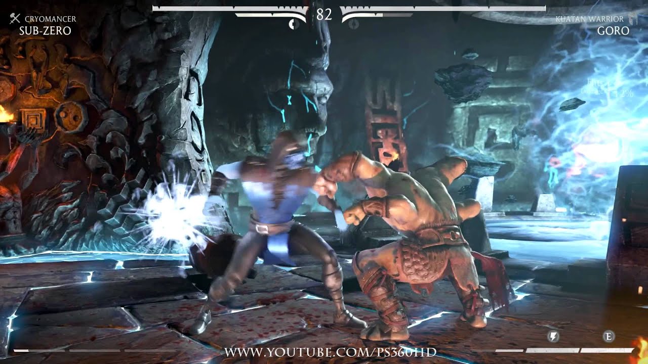 [PS4] Mortal Kombat X - Blue Steel Sub Zero vs Goro (60fps 1080p) - YouTube