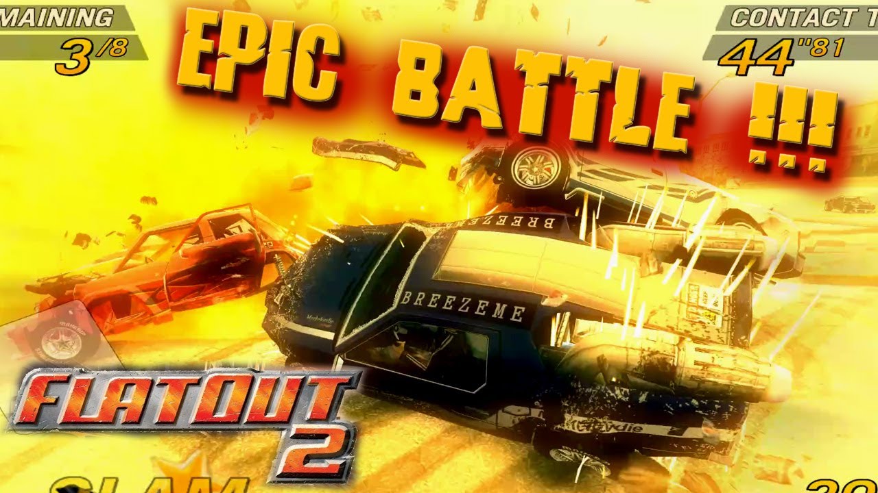Epic battle! FlatOut 2 - Gameplay (60fps 1440p) - YouTube