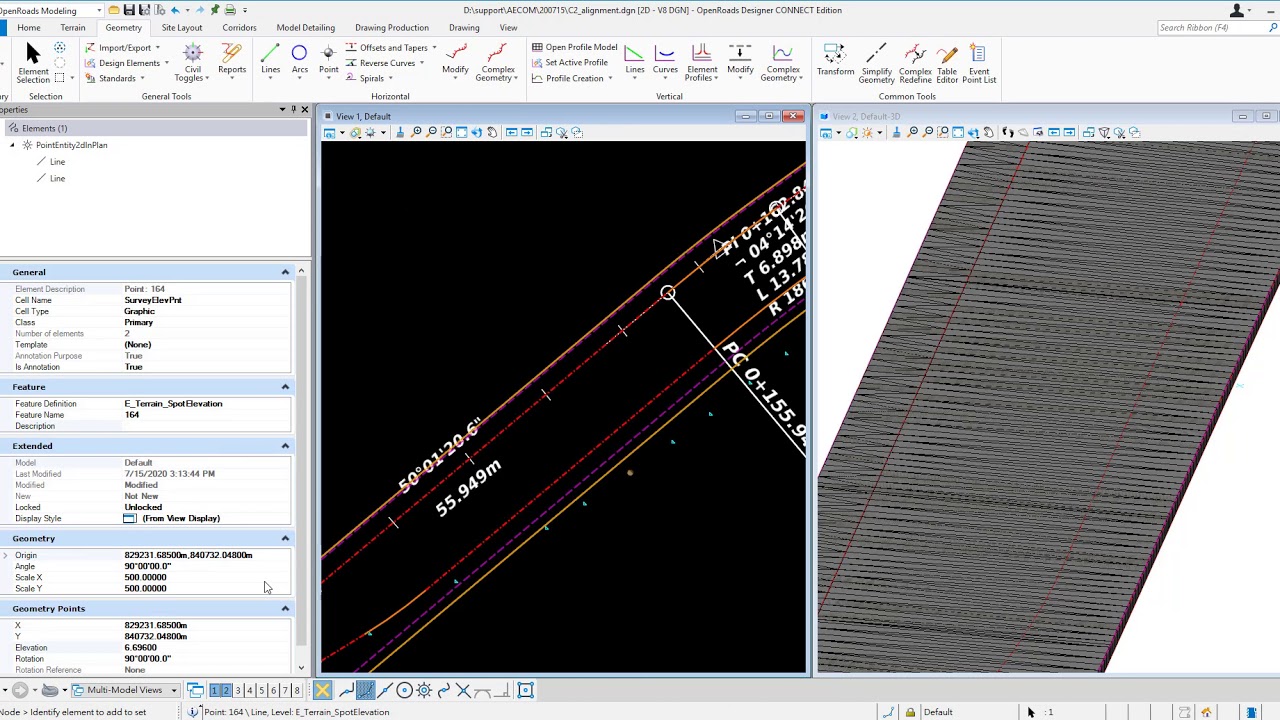Point Feature Station Offset Report - YouTube