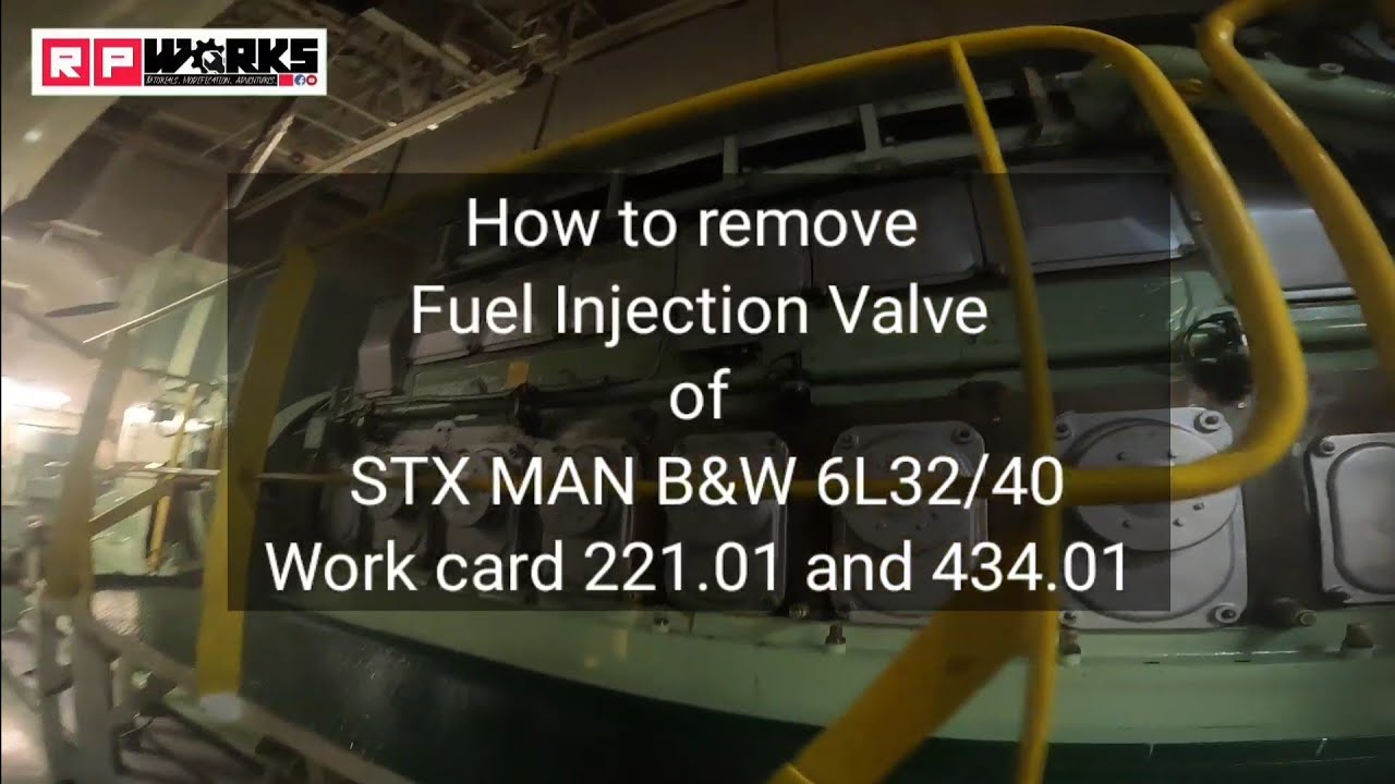 How to remove Fuel Injection Valve of STX MAN B&W 6L32/40 - YouTube
