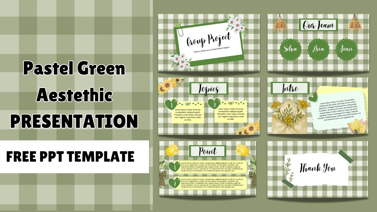 #8 Pastel Green Aestethic PPT Template [FREE DOWNLOAD] - YouTube