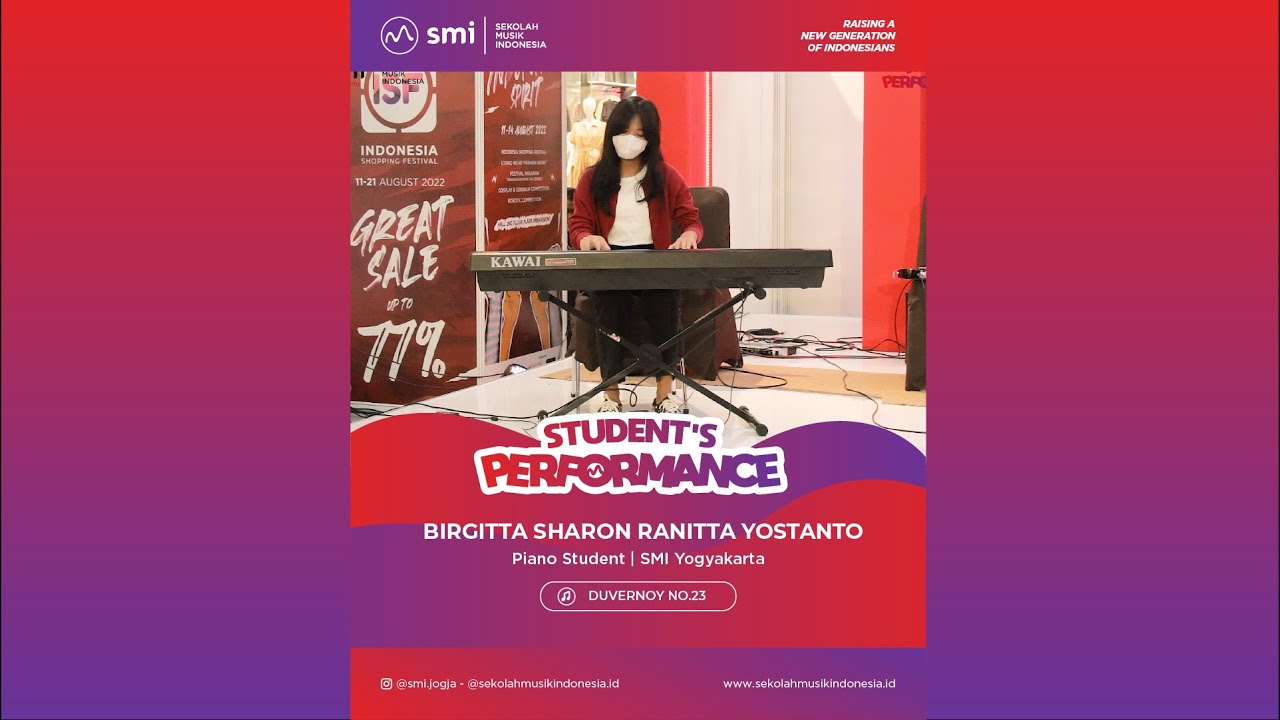 Duvernoy No.23 - BIRGITTA SHARON RANITTA YOSTANTO - YouTube