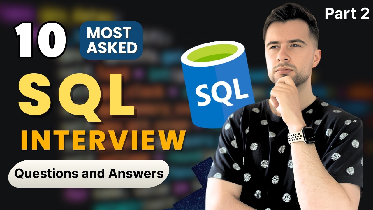 Top 10 SQL Interview Questions to GET YOU HIRED | Part 2 - YouTube