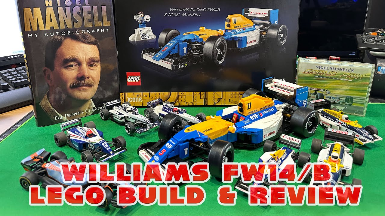Lego Icons F1 Williams FW14B Nigel Mansell Build and Review - YouTube