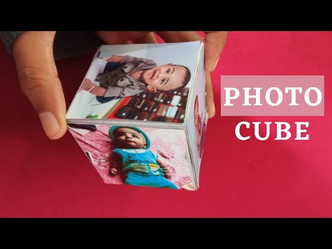Photo cube making | easy photo cube | How to make photo cube - YouTube