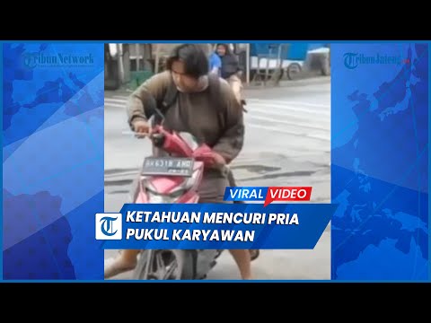 Viral Ketahuan Mencuri, Pria Pukul Karyawan Minimarket