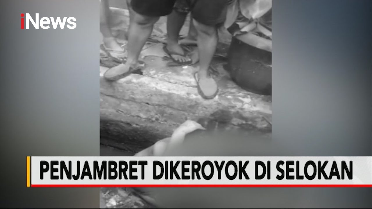 Setelah Merampas Tas, Pemjambret Babak Belur Dikeroyok di Selokan oleh ...