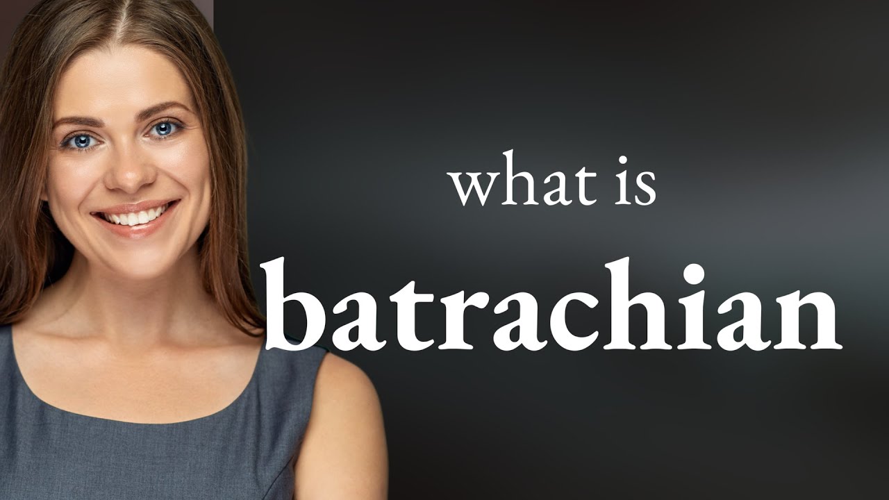 Batrachian • BATRACHIAN meaning - YouTube