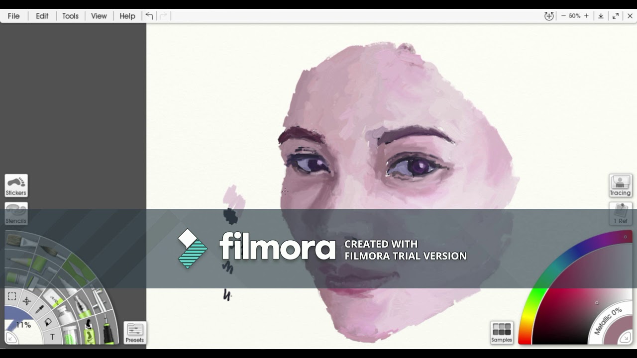 Painting portrait in Artrage Lite - YouTube
