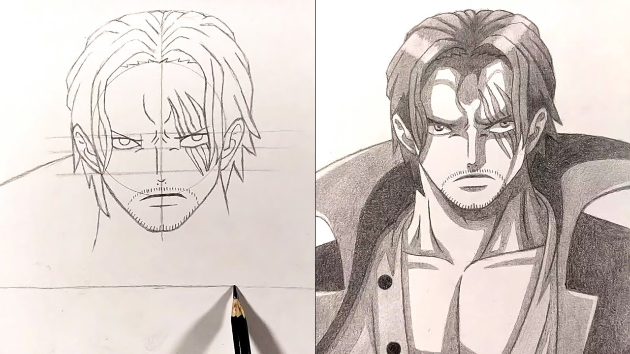 Cara Menggambar Shanks [One Piece] | How to Draw Shanks - Step by Step ...