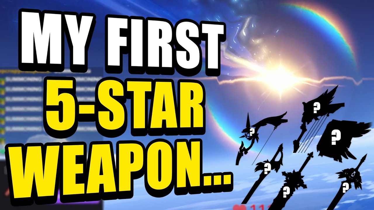 MY FIRST 5-STAR WEAPON AFTER 300+ DAYS OF GENSHIN IMPACT - YouTube