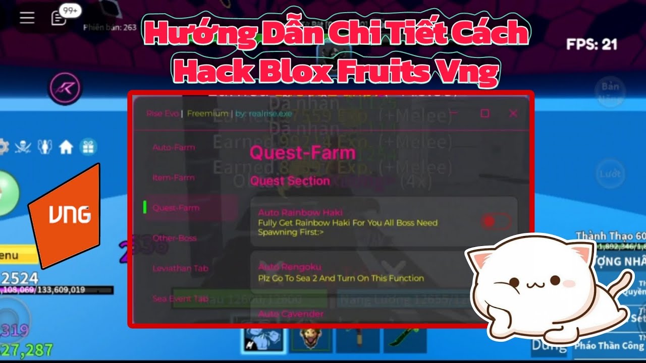 Hướng dẫn chi tiết cách cài hack roblox fruits vng no key cho người mới ...