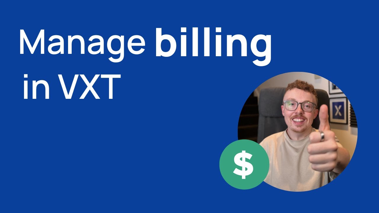 Introduction to managing billing in VXT - YouTube