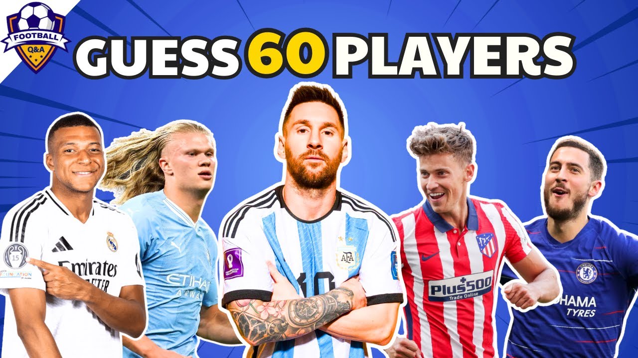 GUESS 60 FOOTBALL PLAYERS IN 5 SECONDS | FOOTBALL QUIZ 2024 - YouTube