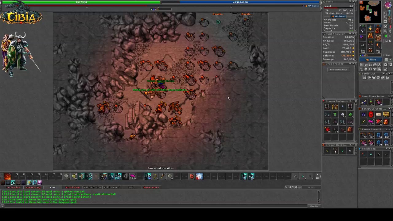 Tibia Antica 130 ms :D - YouTube