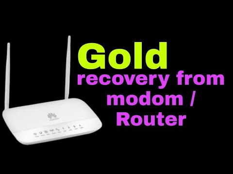 Gold recovery from router | modem - YouTube