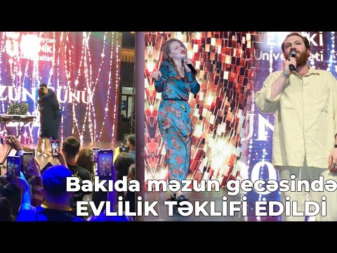 Məzun gecəsində EVLİLİK TƏKLİFİ EDİLDİ