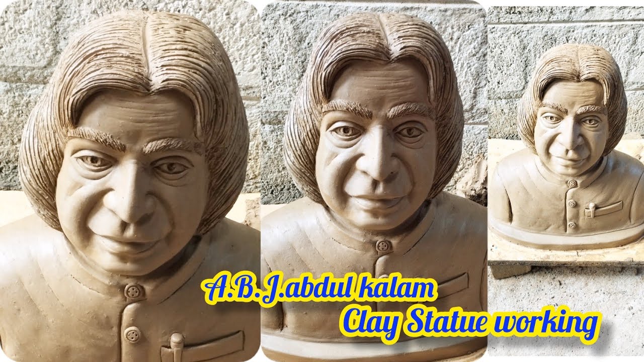 A.P.J.abdul kalam clay statue working - YouTube