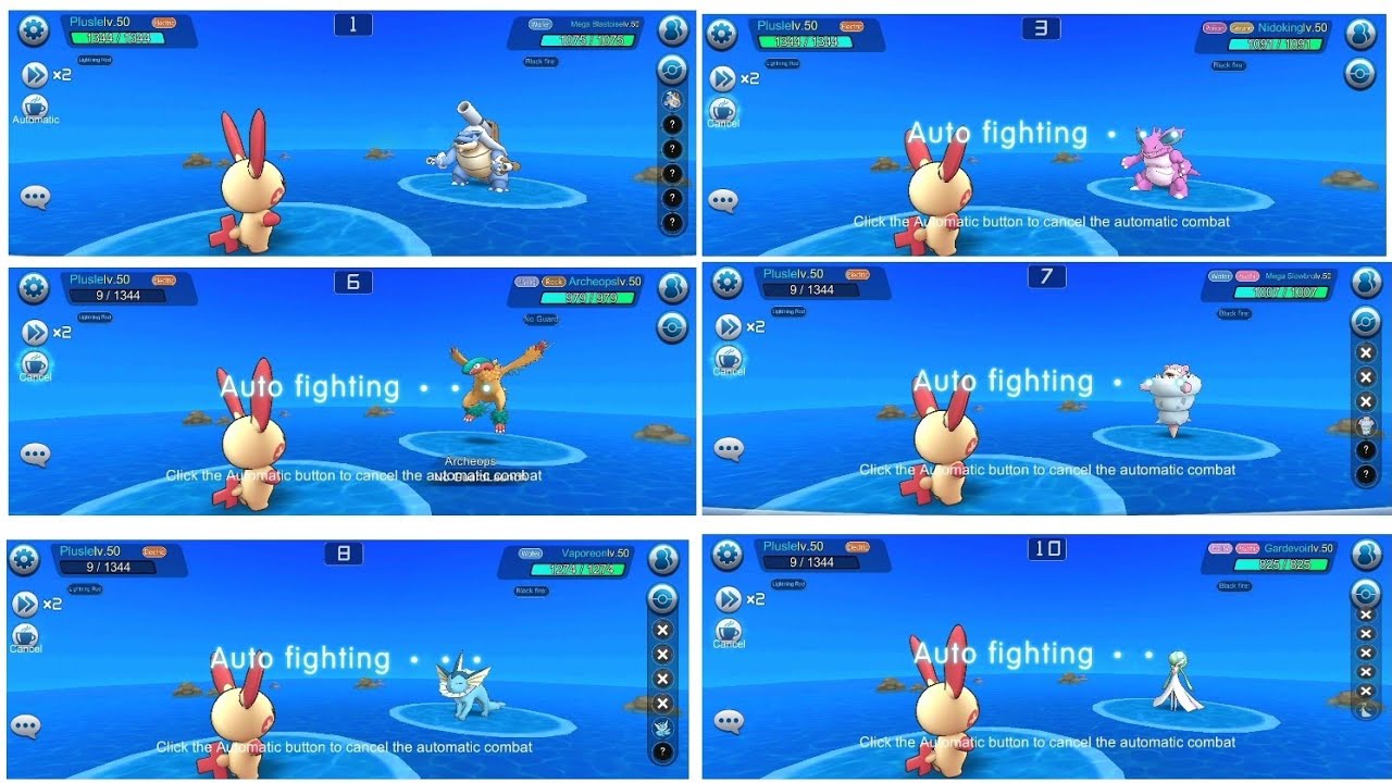 Pokémon Evolution (MoG) Gameplay - Plusle almost destroy all Pokemon ...