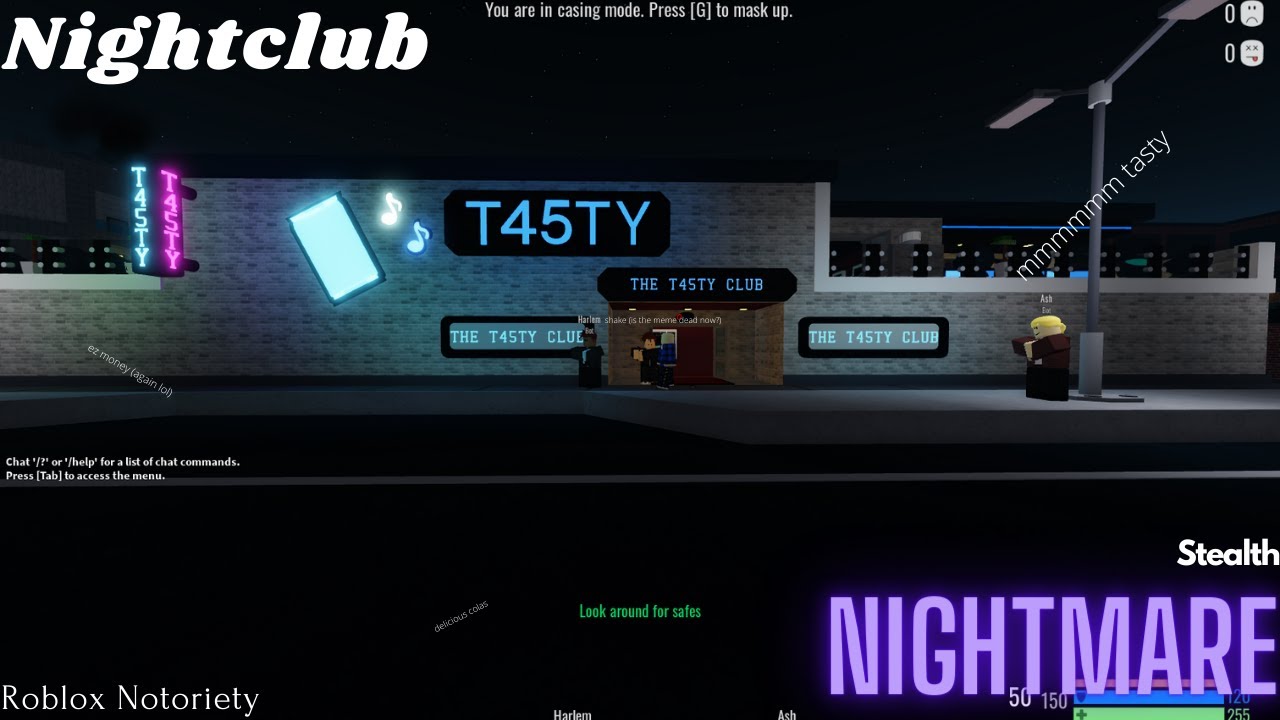 Roblox Notoriety : Nightclub Nightmare (Solo) (Stealth) - YouTube
