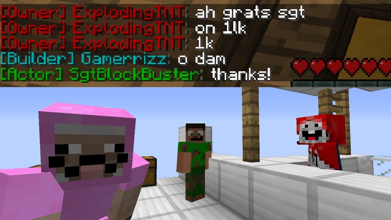 Minecraft On The Acting Server: ExplodingTNT And Exploring Sets! - YouTube