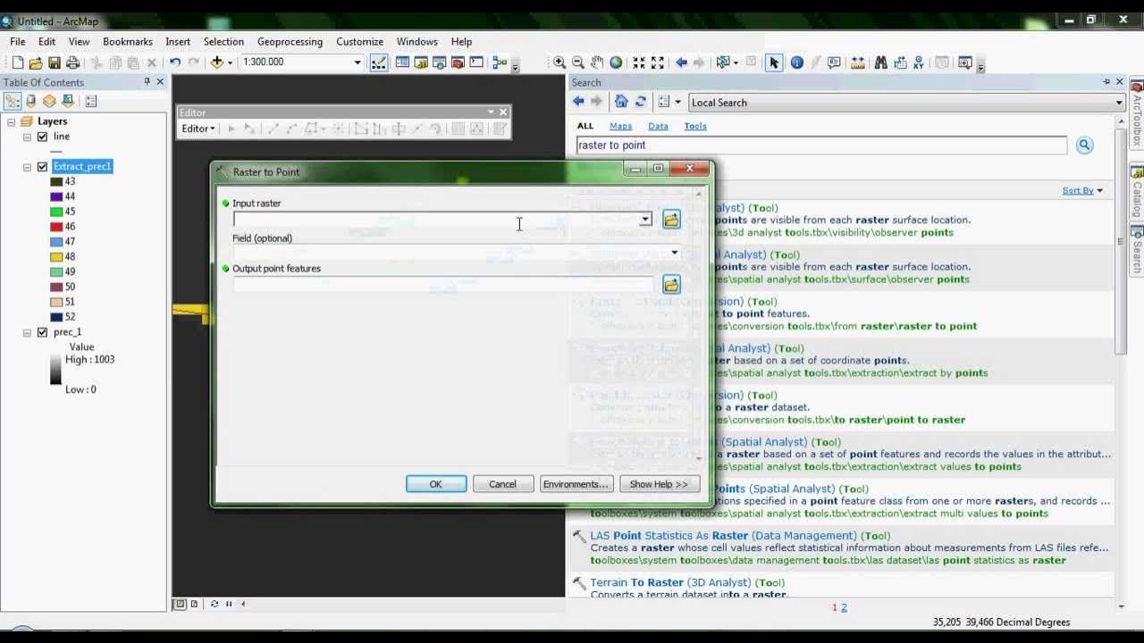 Extract Raster value by line - YouTube