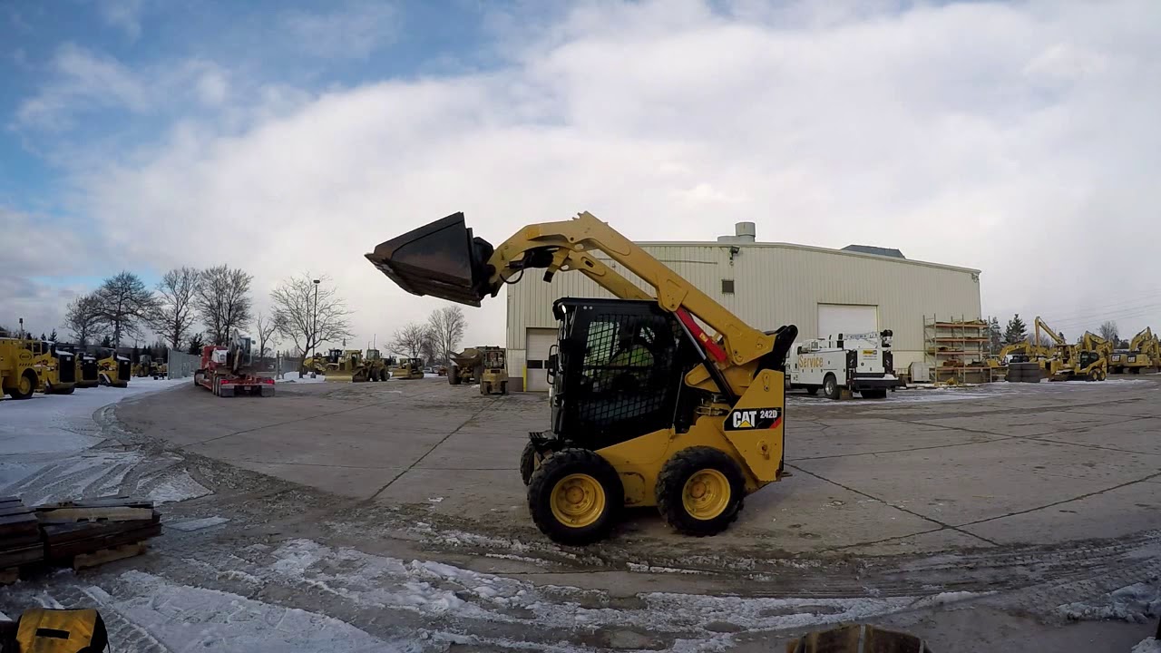 2014 CAT 242D SKID STEER LOADER - YouTube