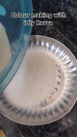 How# to make# colour #with# idly ravva - YouTube