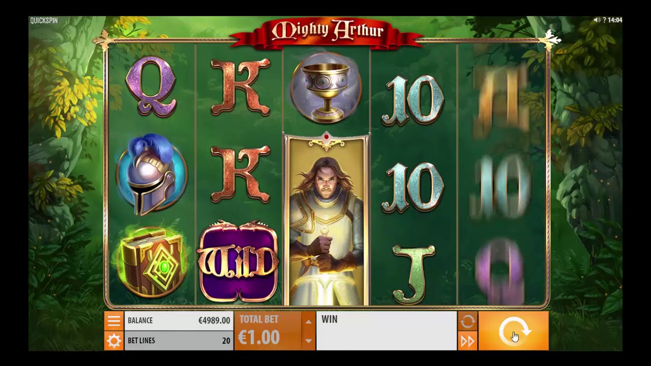 Mighty Arthur slot from Quickspin - Gameplay - YouTube