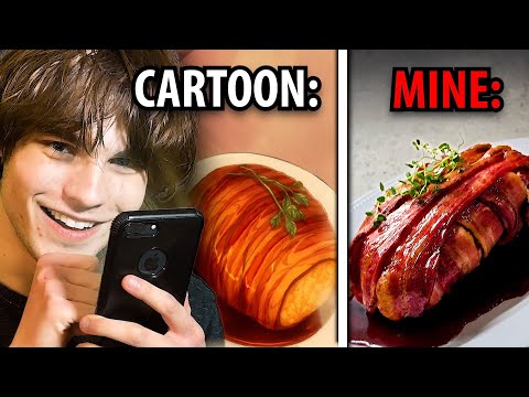 I Tried Making Cartoon Food Real