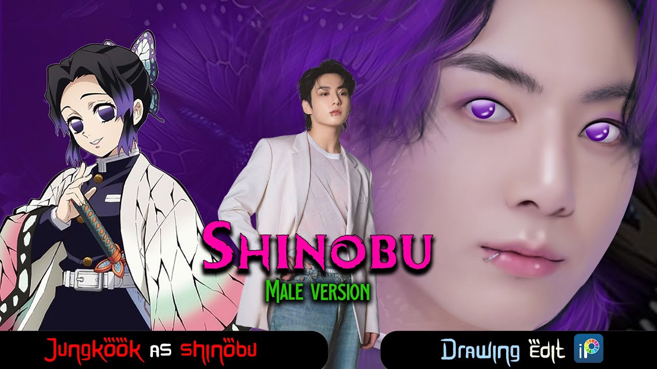 Jungkook as Shinobu Kocho (Male version) | BTS x Demon Slayer | Anime ...