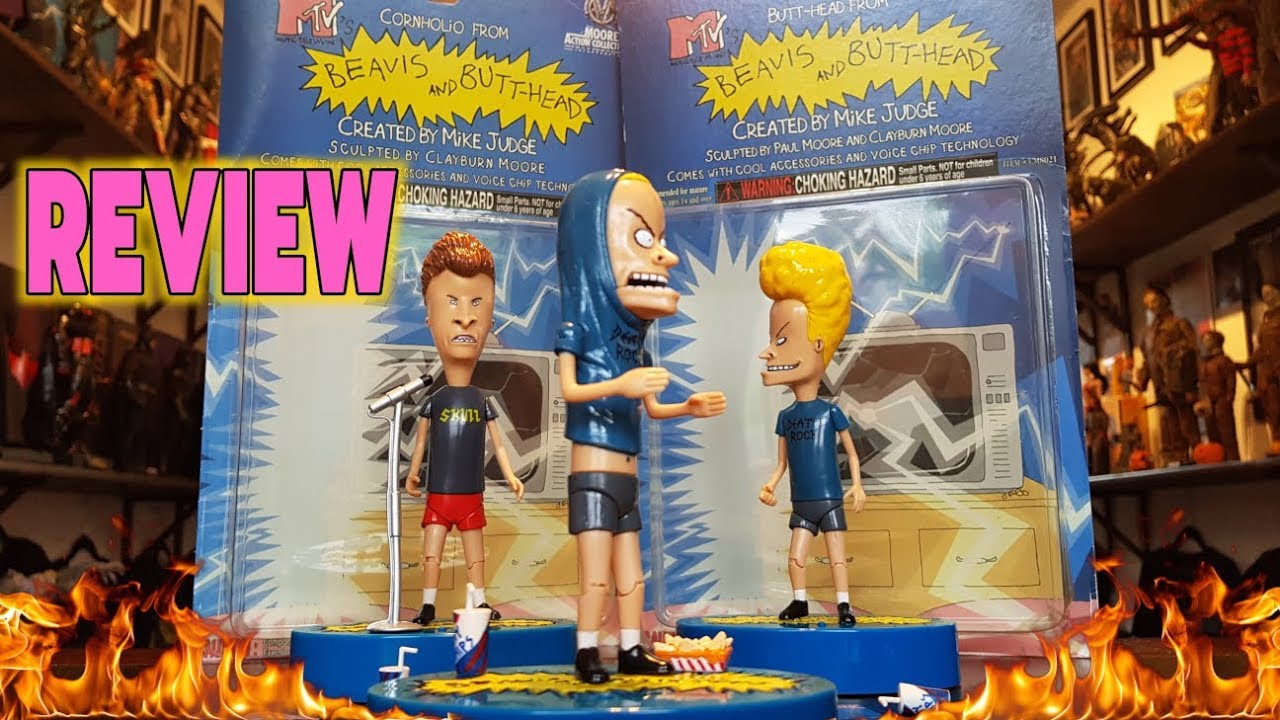 REVIEW. BEAVIS AND BUTT-HEAD FIGURES BY MOORE ACTION COLLECTIBLES - YouTube