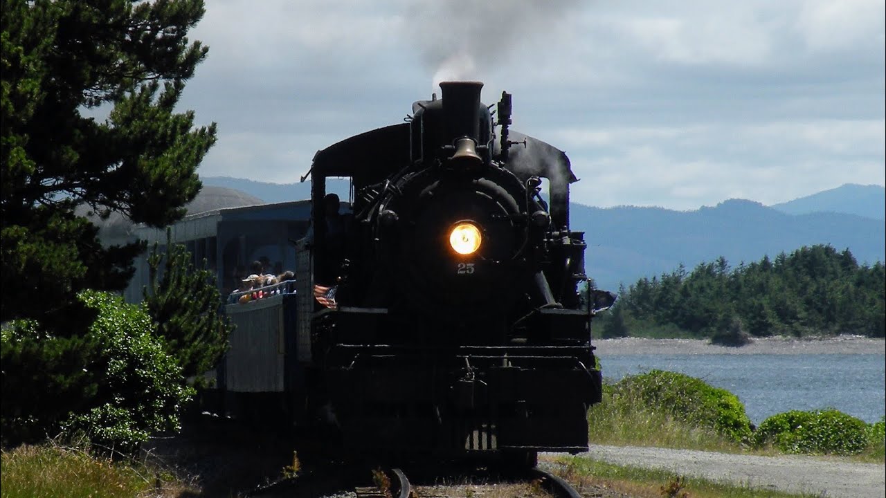 Movie Star on the OCSR. McCloud River RR #25. Short chase from Garibaldi to Rockaway Beach. 7-3 ...