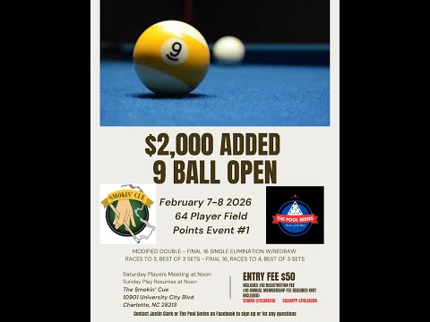 The Pool Series - 2026 Event #1 - 9 Ball - Finals